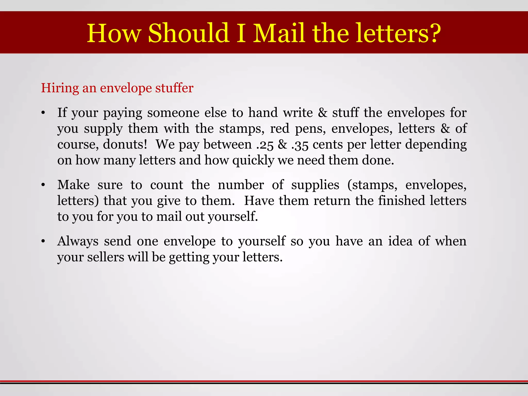 Yellow letter Manual Explanation | PPT