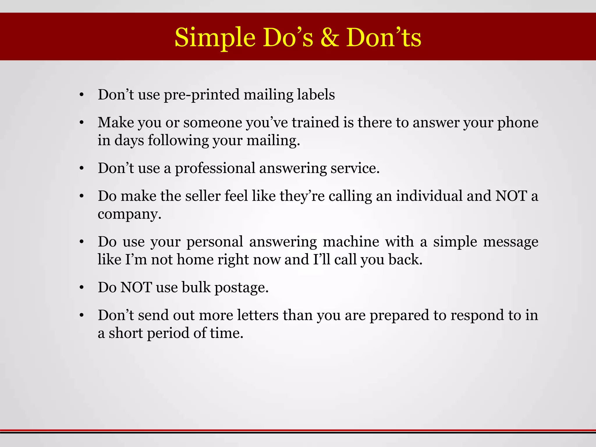 Yellow letter Manual Explanation | PPT