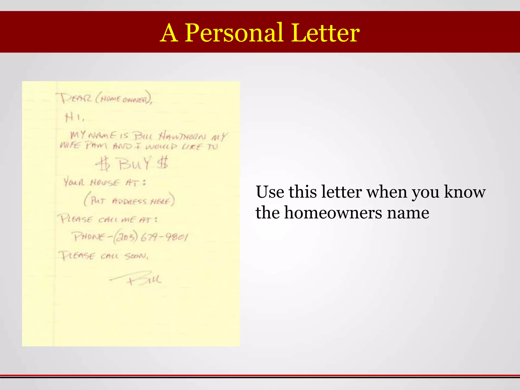 Yellow letter Manual Explanation | PPT