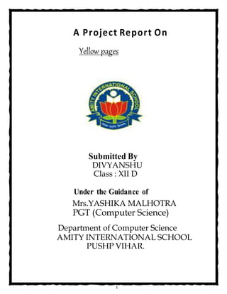 Yellow pages | PDF