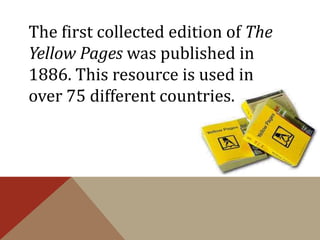 Yellow Pages: A Ready Reference Presentation | PPTX