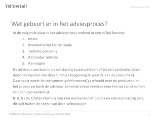 Yellowpaper advieskosten | PPT