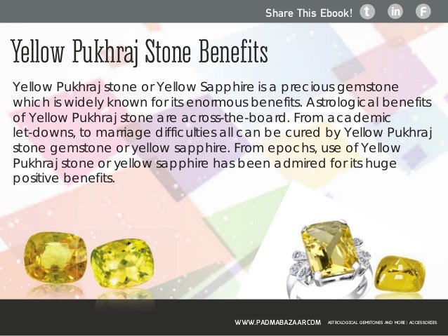 Yellow pukhraj stone benefits