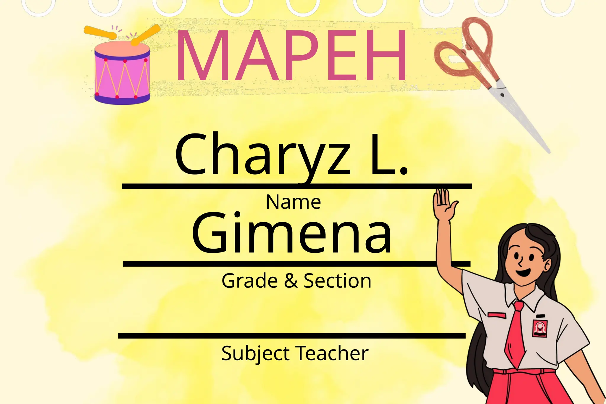 Yellows Simple Colorful Names Label.pptx