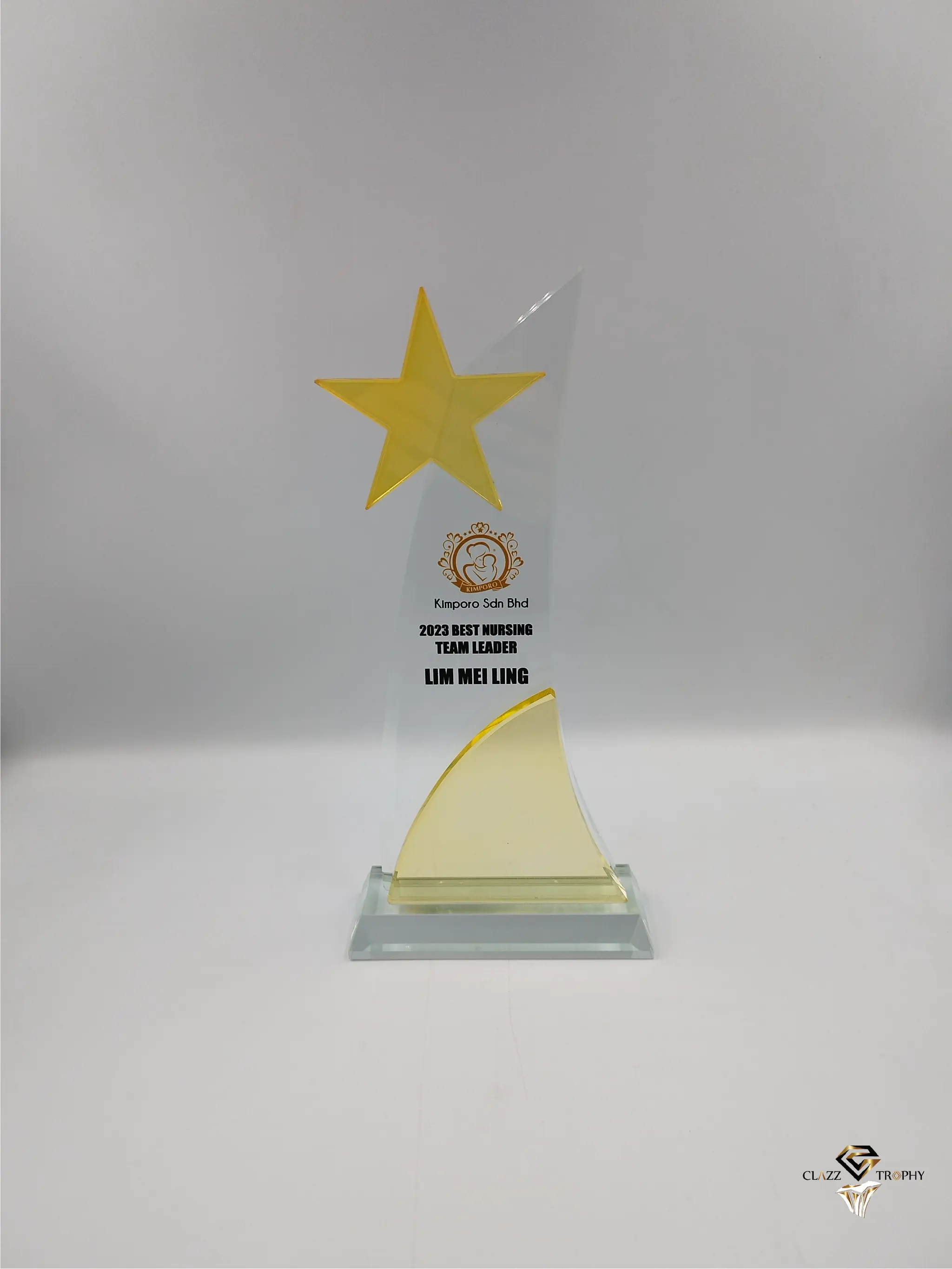 Yellow Star Crystal Trophy at Clazz Trophy Malaysia | #1 Reliable ...