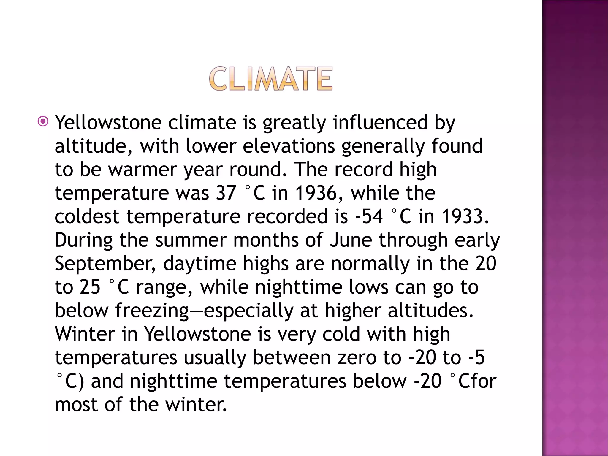 Yellowstone National Park | PPT