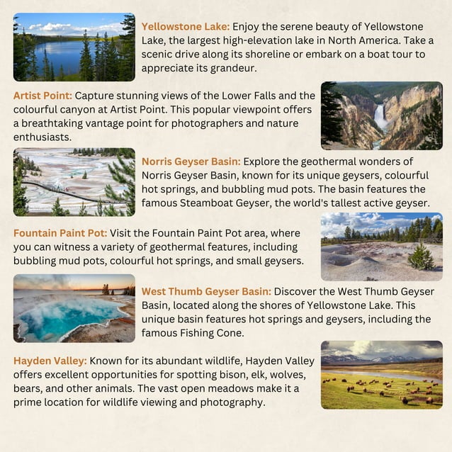 Yellowstone National Park trip planner | PDF