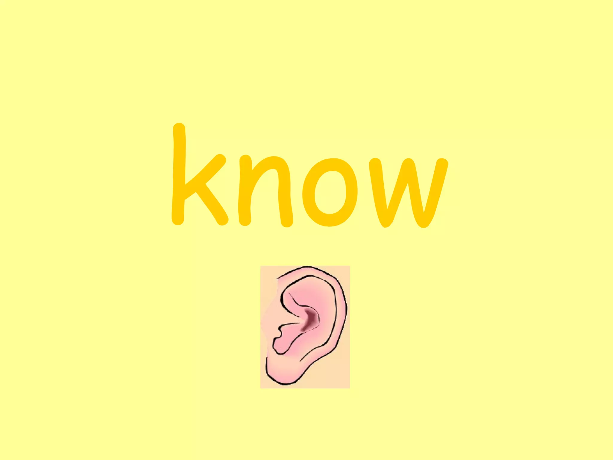 Yellow Words With Sounds | PPT