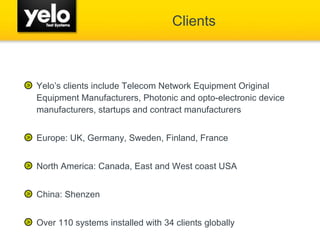 Yelo laser reliability burn in and lifetest for photonic devices | PPT