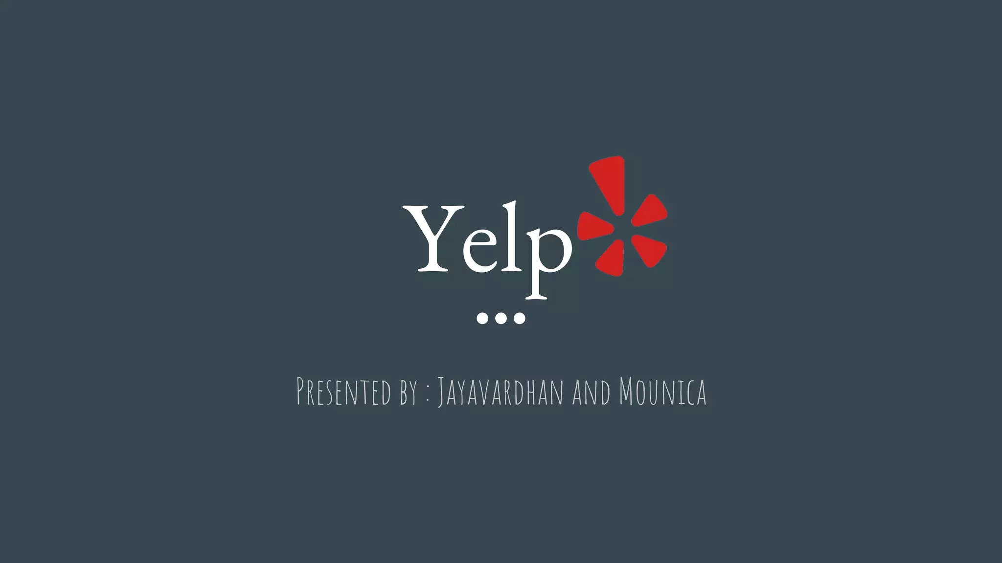 Yelp Presentation | PPT
