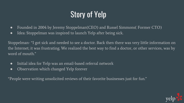 Yelp Presentation | PPT