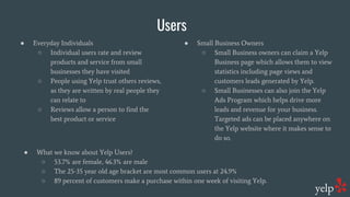 Yelp Presentation | PDF