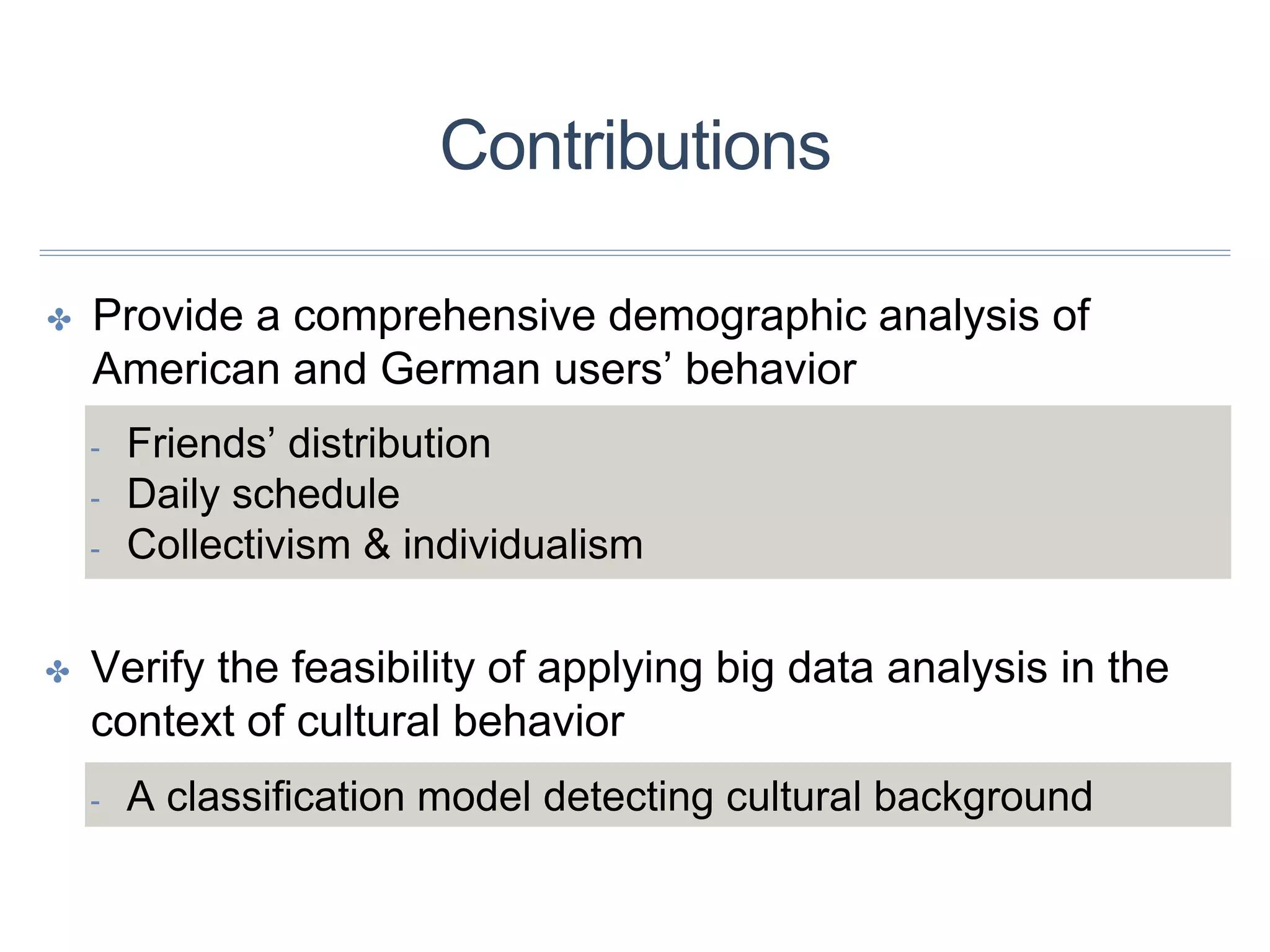 Understanding the Behavioral Differences Between American and German ...