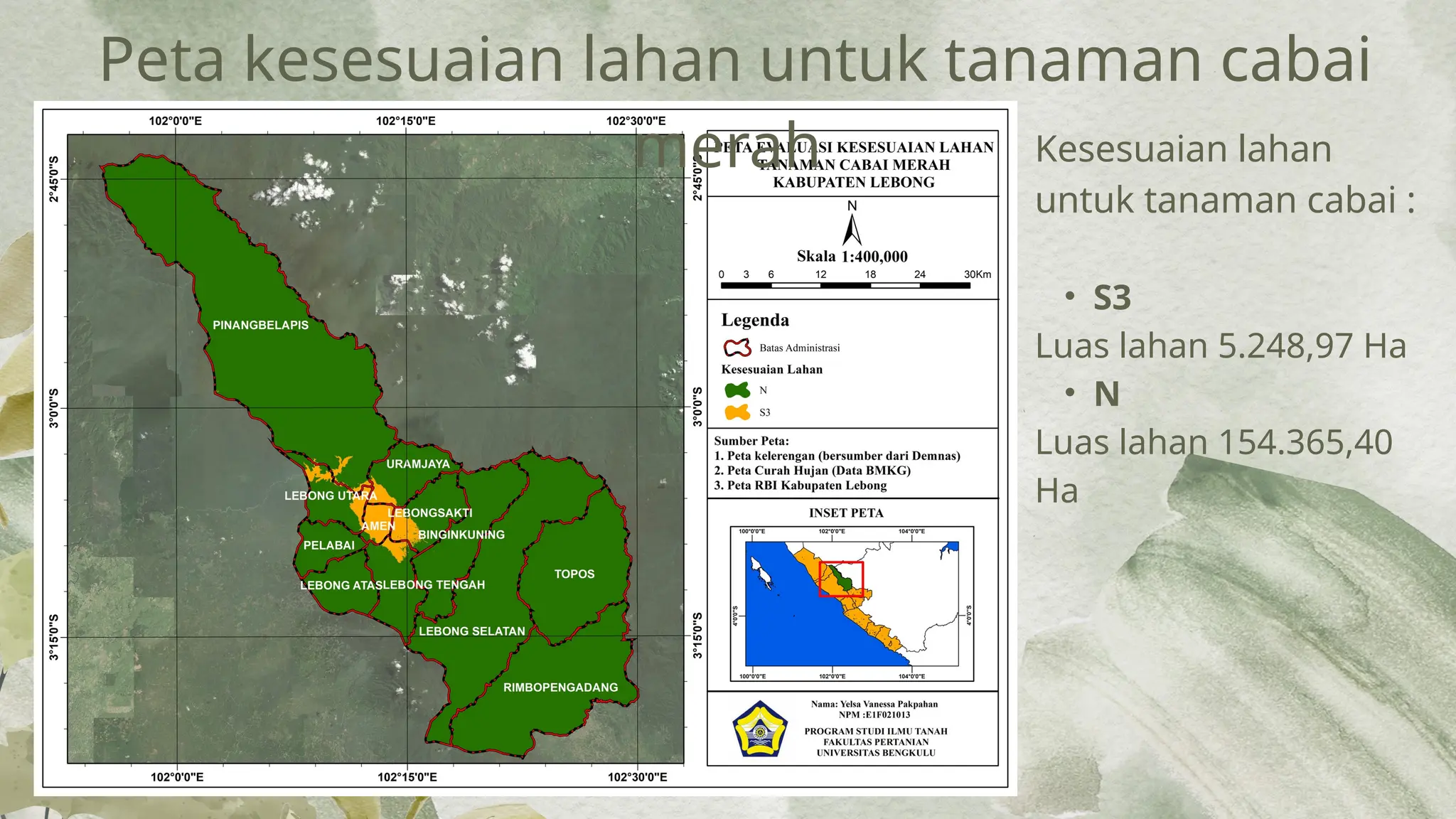 kesesuaian lahan untuk tanaman cabai merah | PPTX