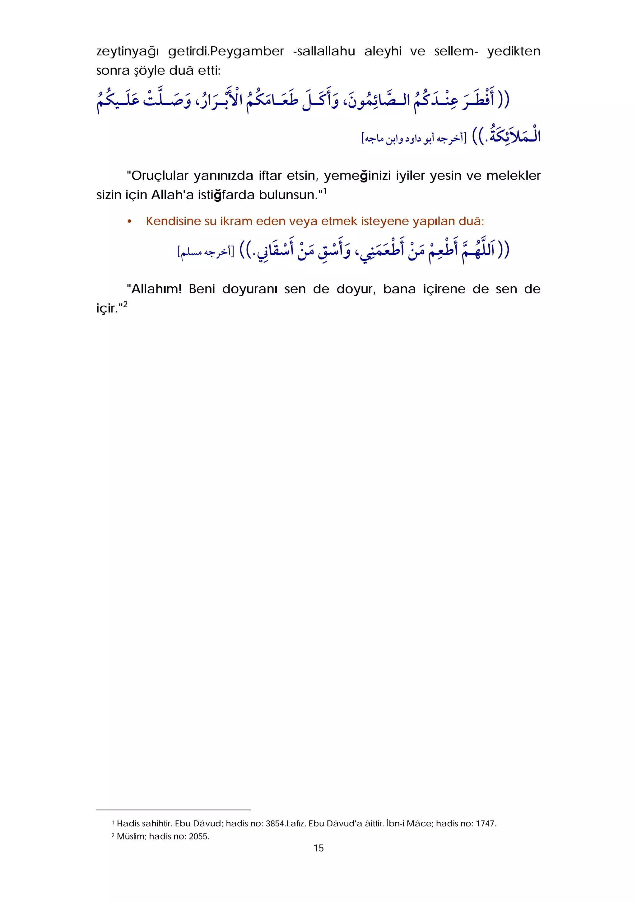 Yeme Ve Icme Adabi | PDF
