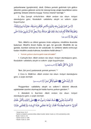 Yeme Ve Icme Adabi | PDF