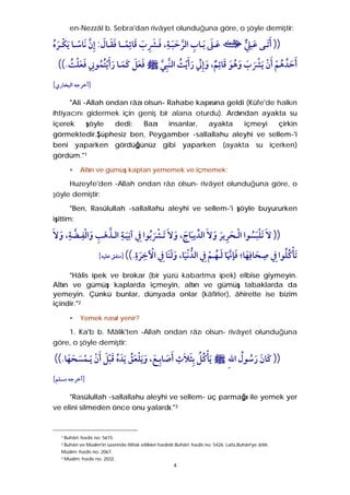 Yeme Ve Icme Adabi | PDF
