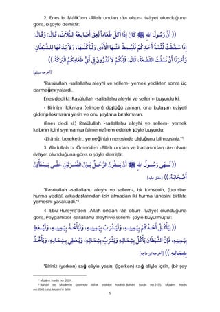 Yeme Ve Icme Adabi | PDF