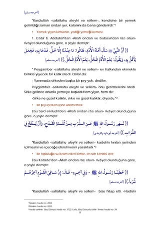 Yeme Ve Icme Adabi | PDF