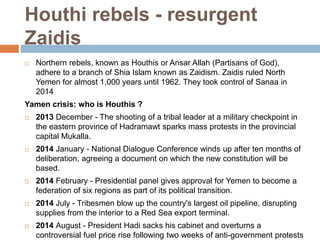 Yemen conflict Timeline | PPT