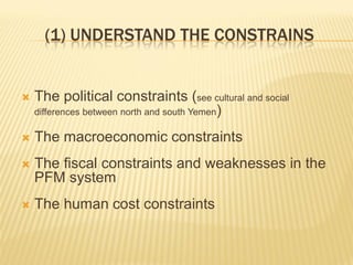 Yemen:Choosing a model of fiscal decentralisation | PDF