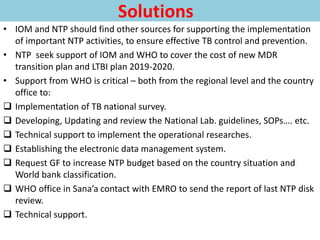 Yemen National Tuberculosis Program .ppt