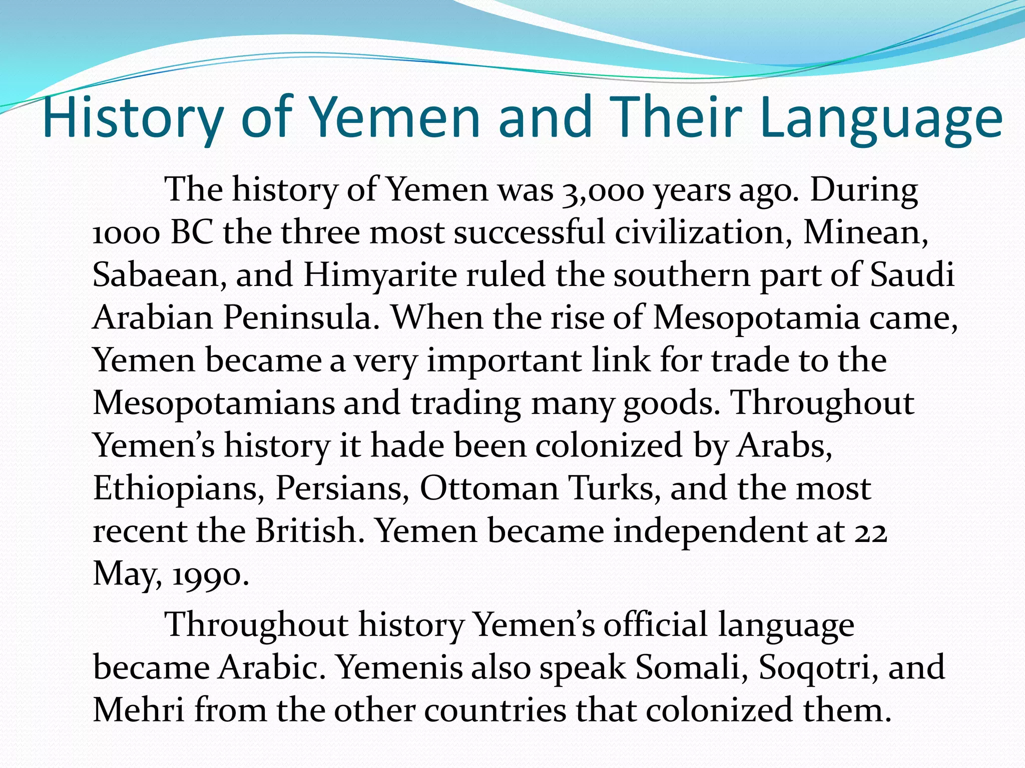 Yemen powerpoint | PPTX