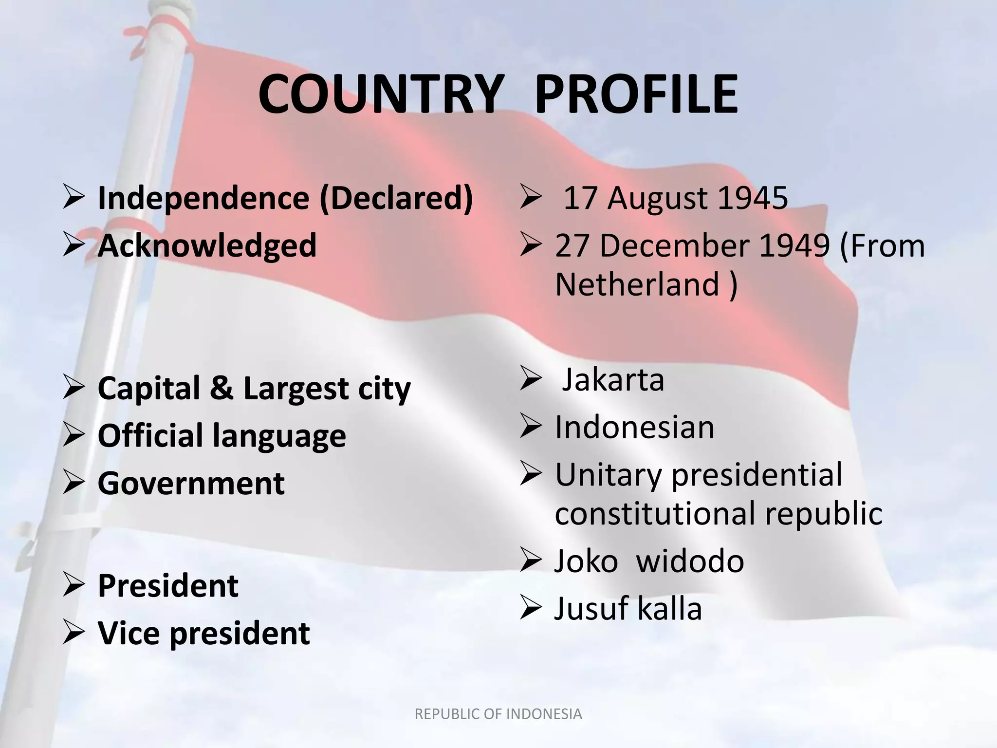republic of indonesia | PPTX