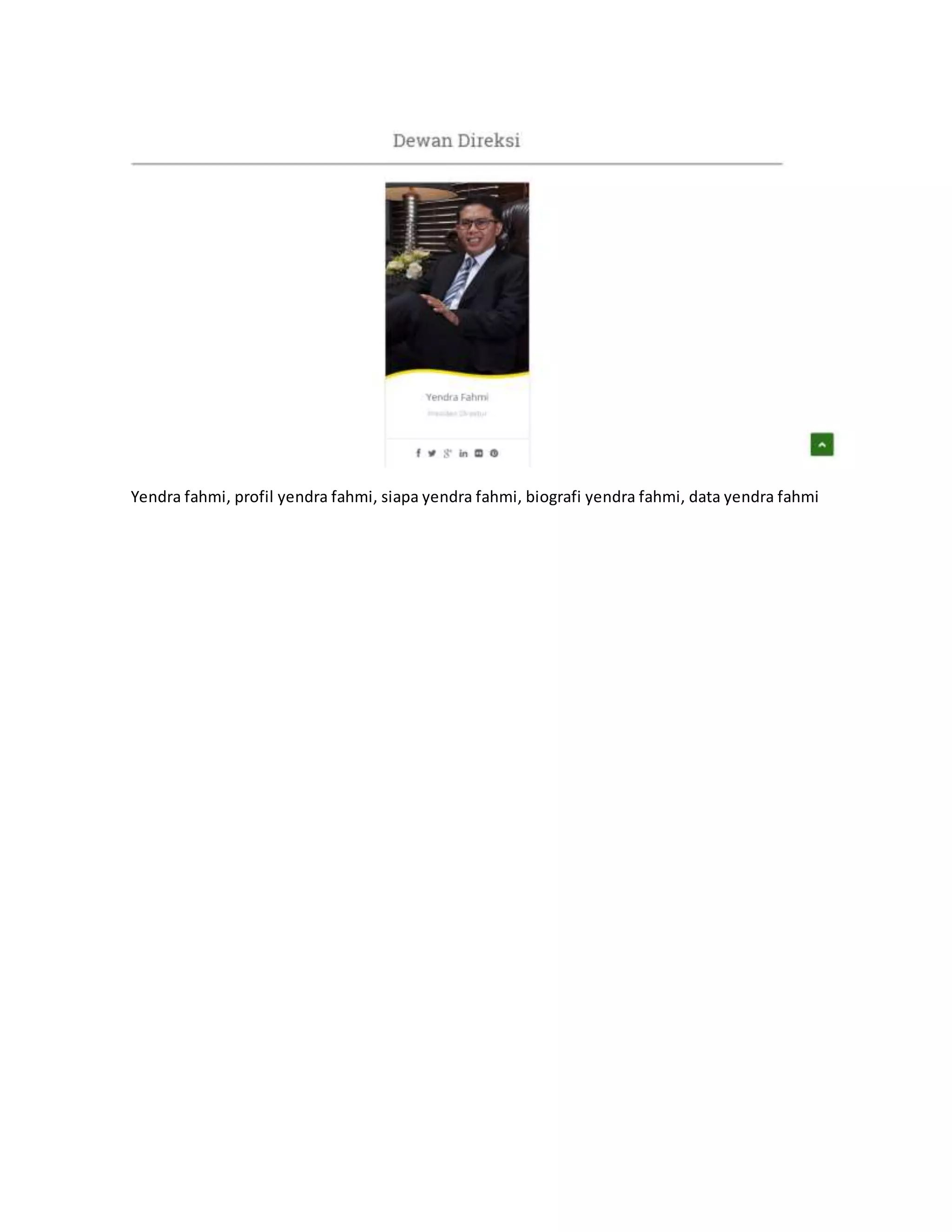 Profil Yendra fahmi | DOCX