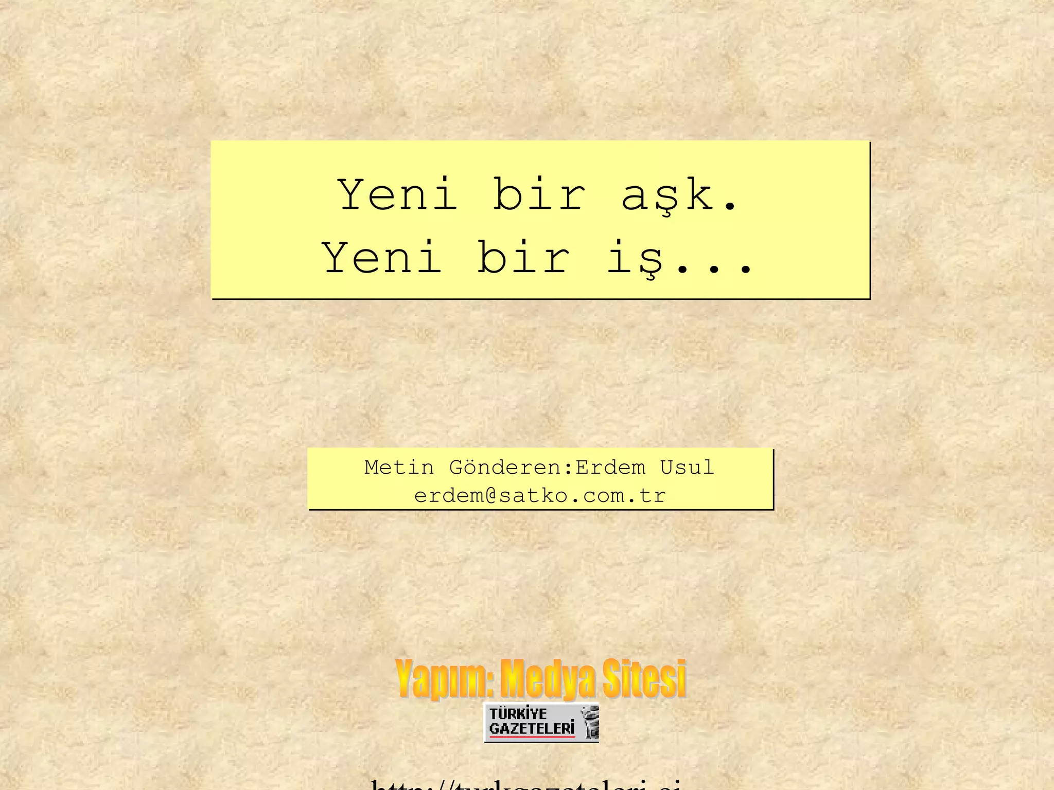 Yeni bir ask | PPS