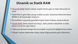 Bilgisayar bellekleri | PPTX