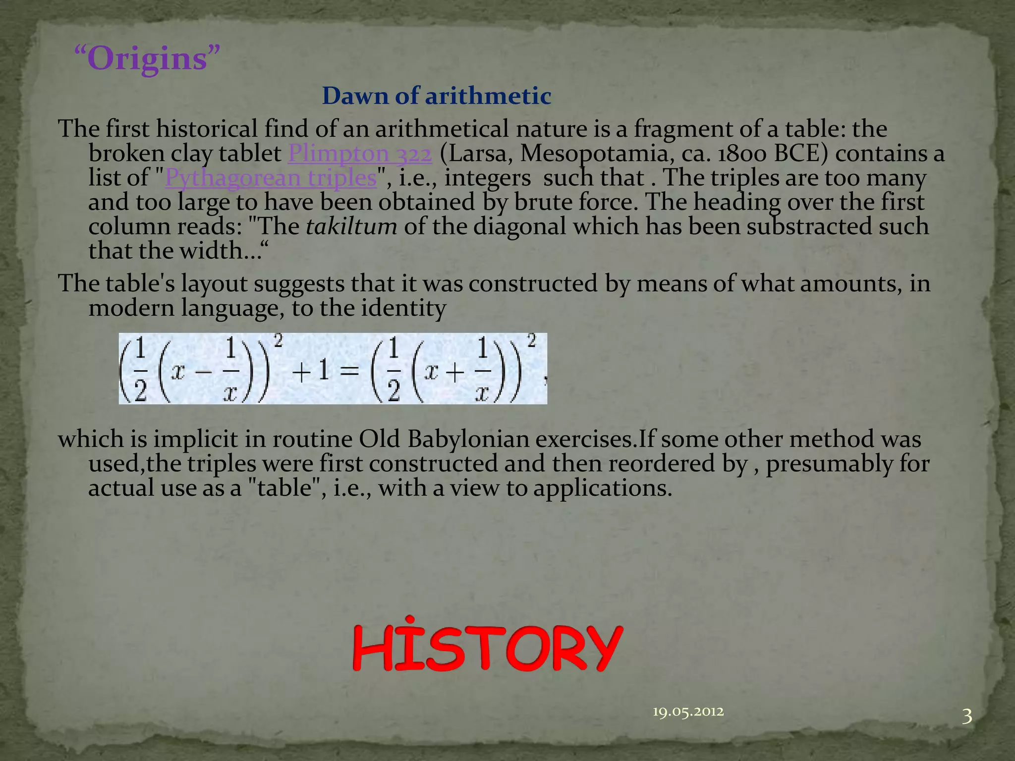 History of Number Theory | PPTX