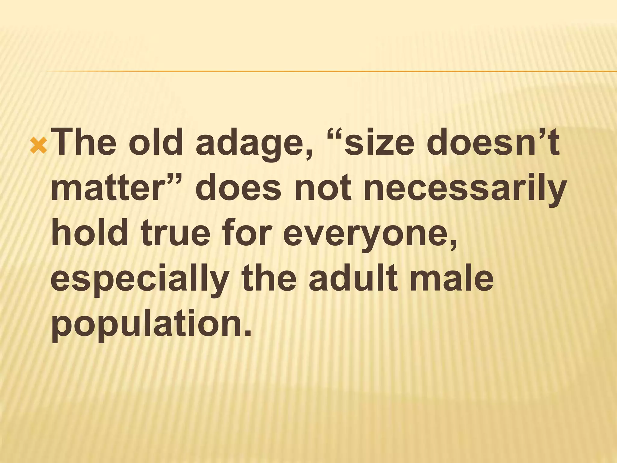 Does size really matter? | PPTX