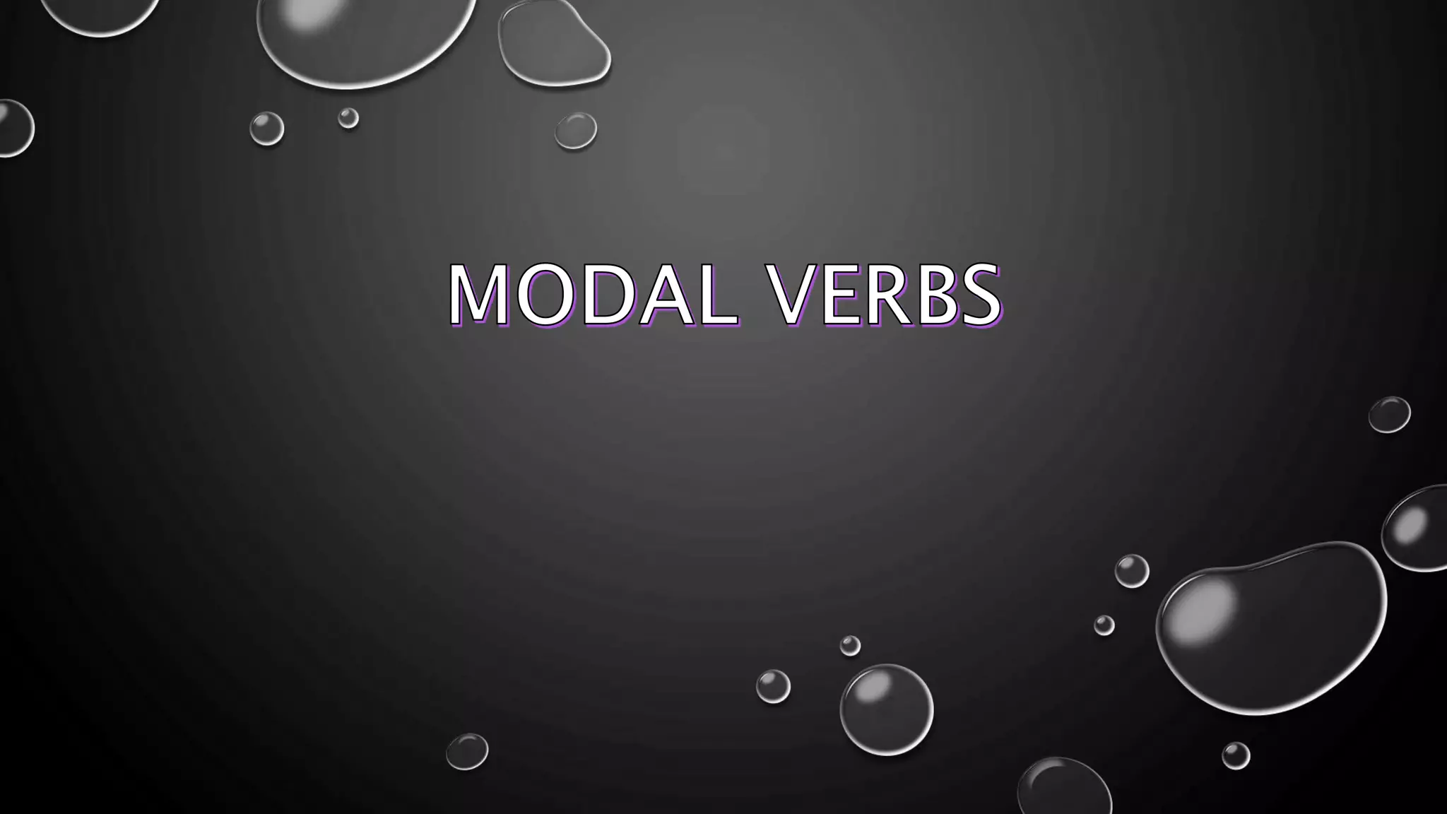 Modal Verbs | PPTX