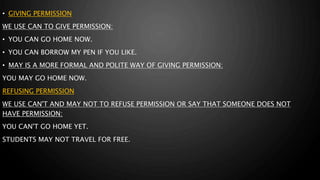 Modal Verbs | PPTX