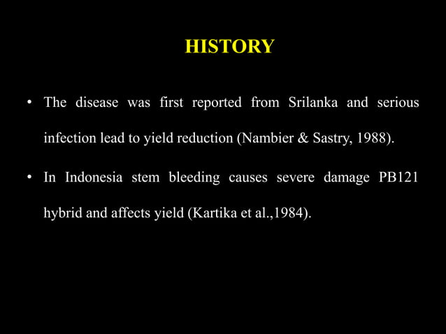 coconut stem bleeding | PPTX