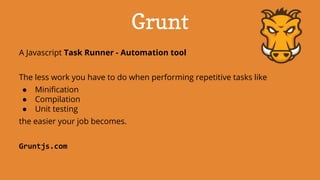 Yeoman + Grunt + Bower - Google I/O Rewind Sri Lanka | PDF