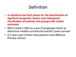 Recursive partitioning analysis | PPTX