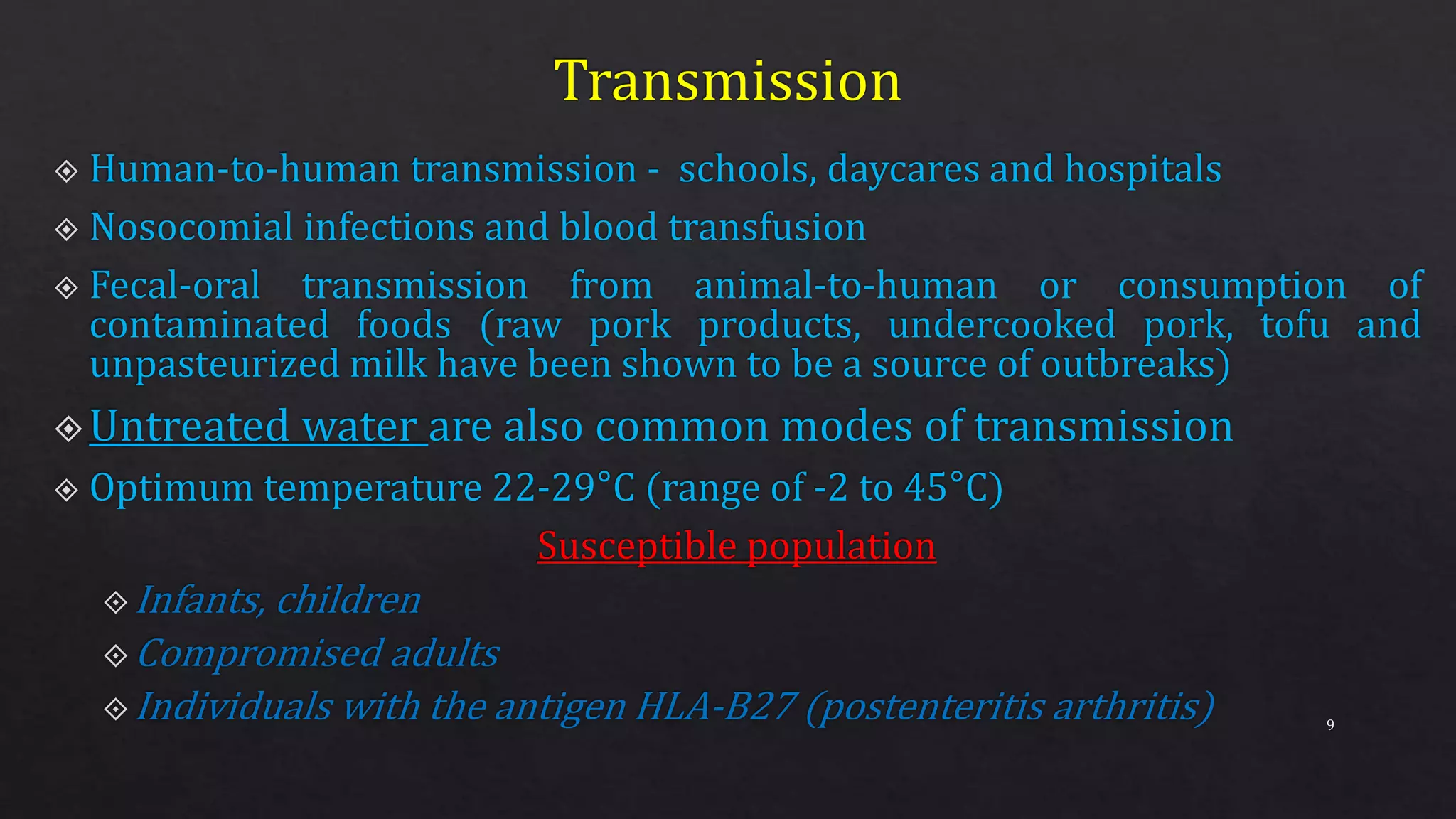 Yersinia enterocolitica | PPTX