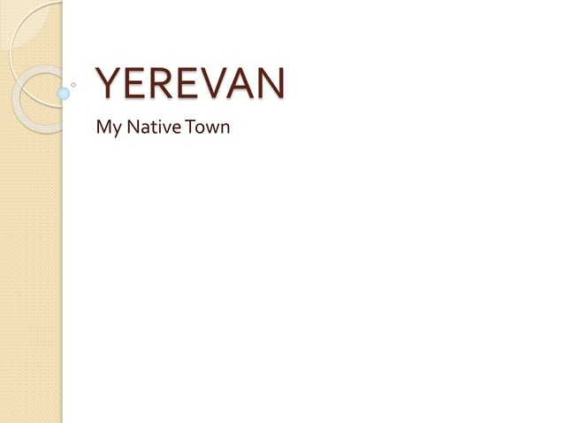Yerevan | PPTX