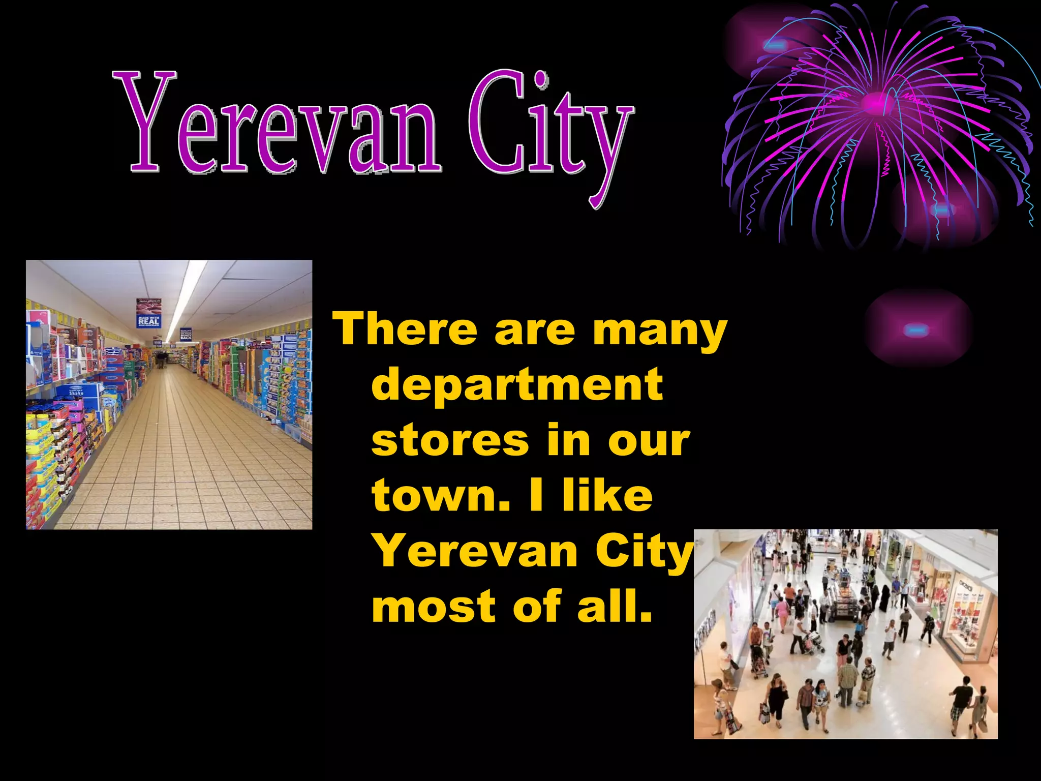 Yerevan city | PPT | Grocery Shopping | Shopping