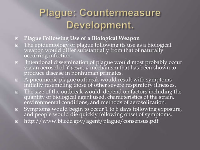 Plague : Medical Management and original method of treatment. | PPT