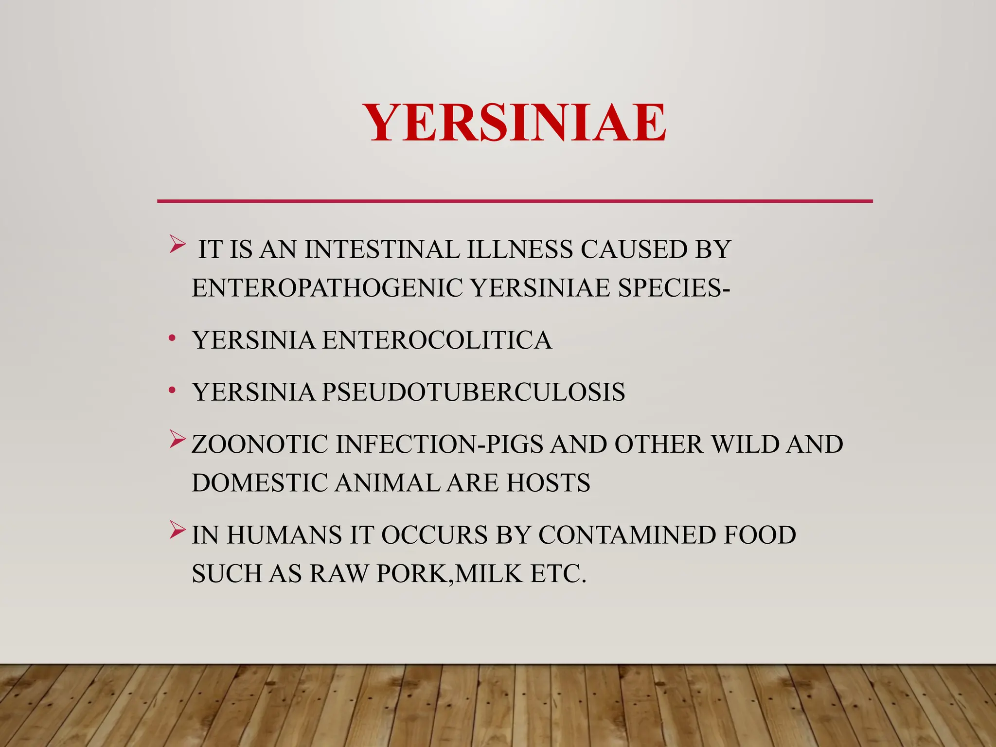 YERSINIOSIS microbiology..in short review | PPTX