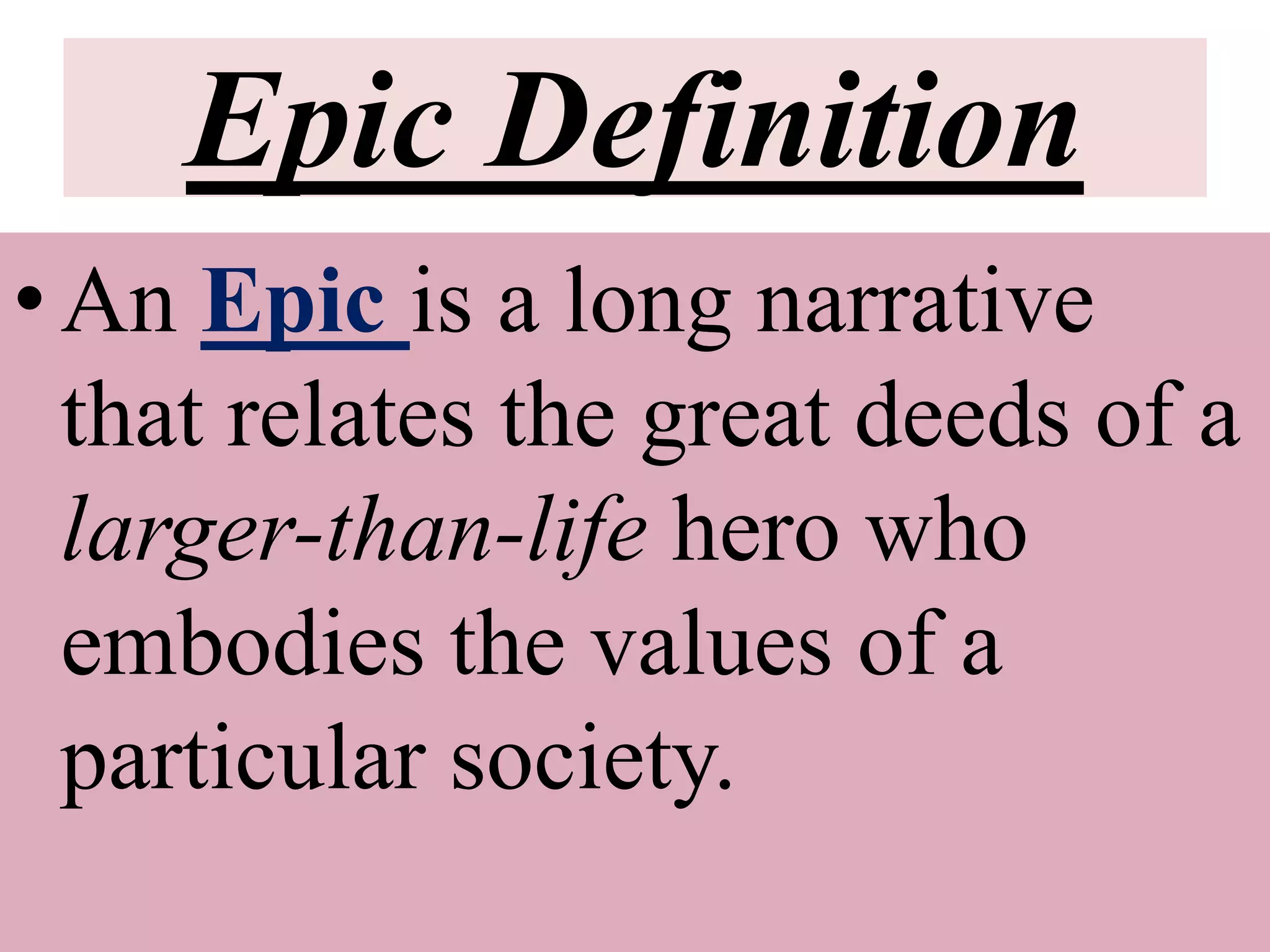 The Epic (with Indarapatra & Sulayman) | PPTX