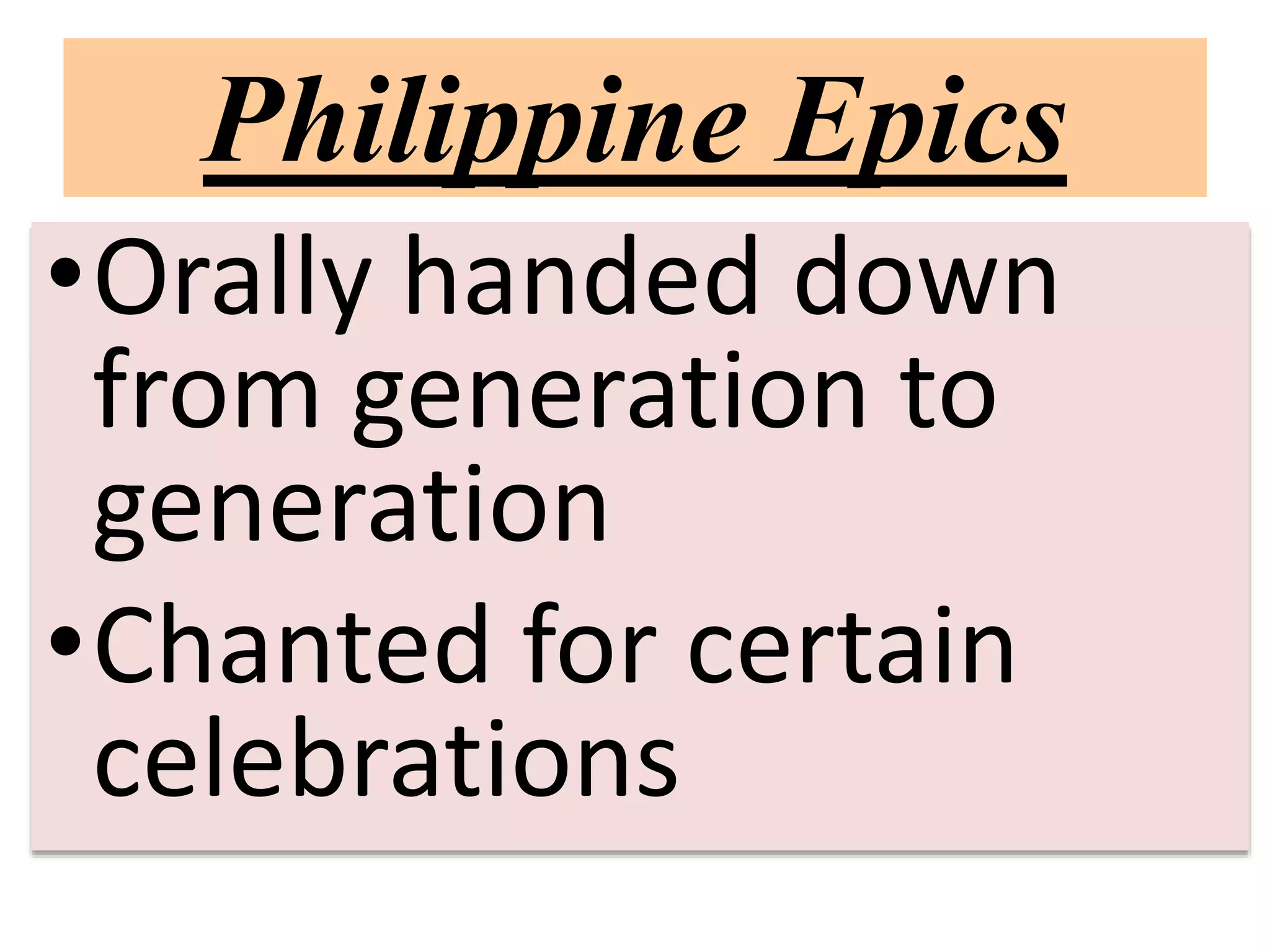 The Epic (with Indarapatra & Sulayman) | PPTX