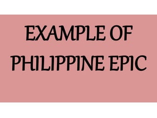 The Epic (with Indarapatra & Sulayman) | PPTX