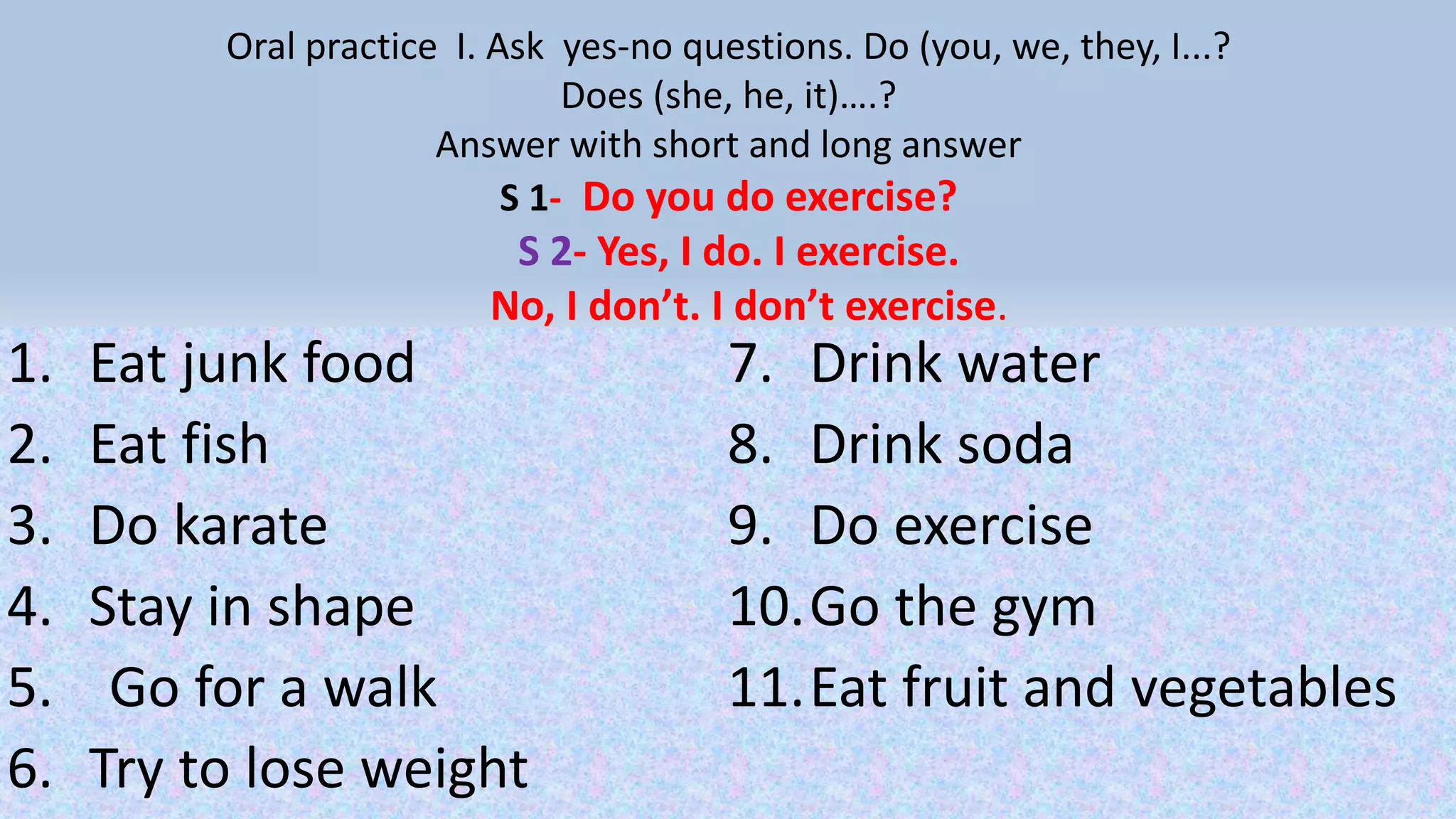 Yes no and wh-q simple present | PPT