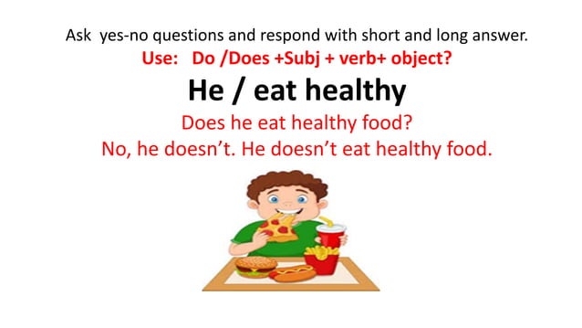 Yes no and wh-q simple present | PPT