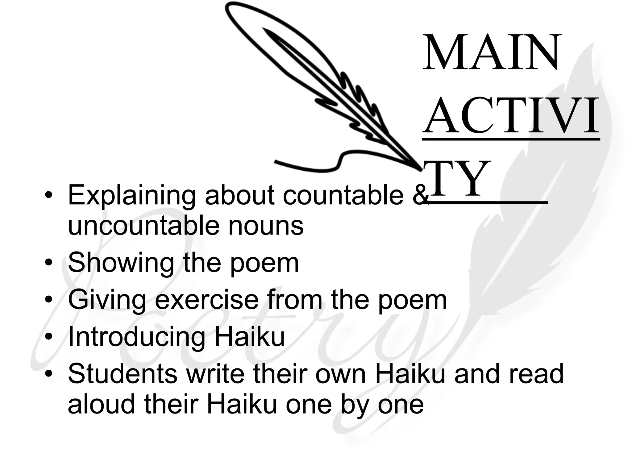 Teaching with Poetry | PPTX