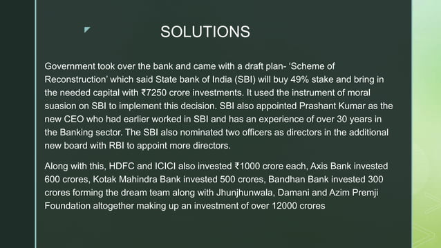 YES BANK CASE STUDY.pptx | Business Banking & Finance | Business